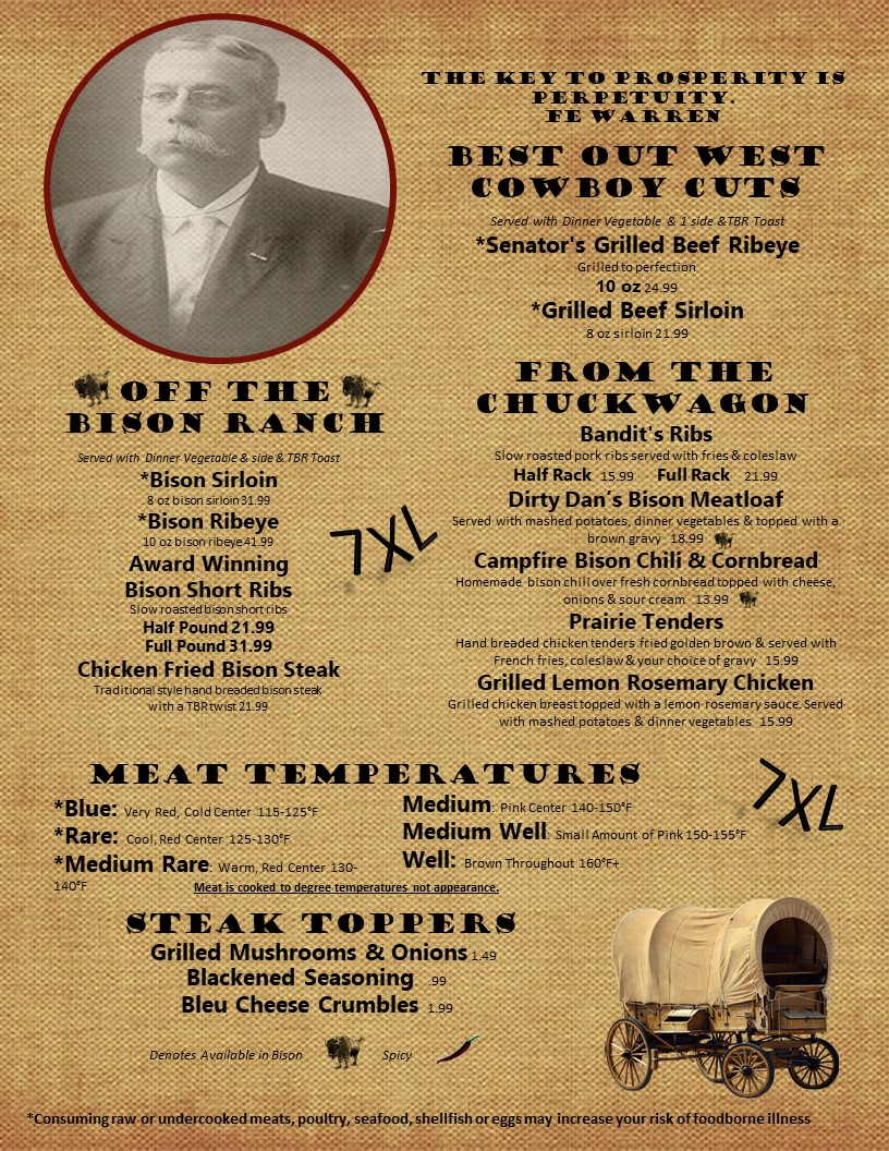 Bison Burger | Bison Short Ribs | Cheyenne, WY | Terry Bison Ranch Resort